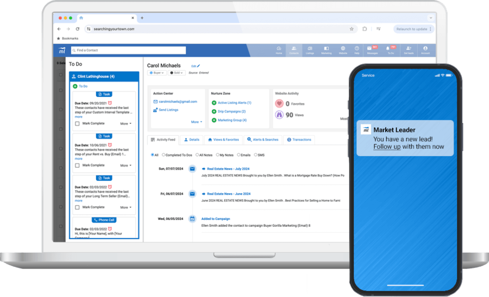 Buyer & Seller Real Estate Leads | Market Leader